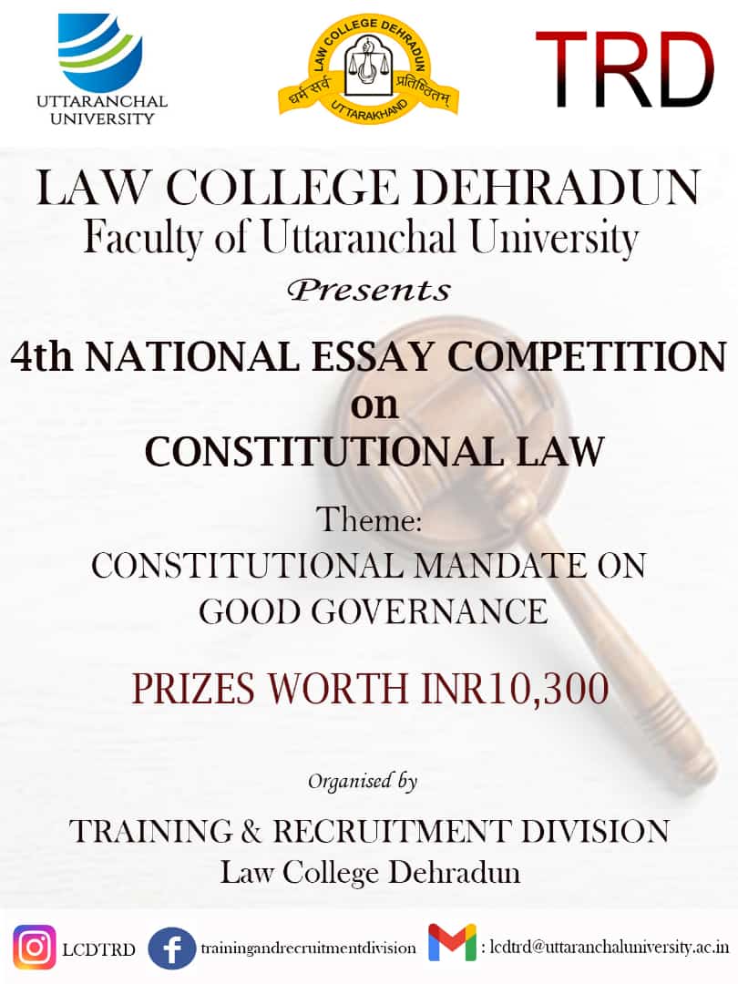 National Essay Competition on Constitutional Law by Law College ...